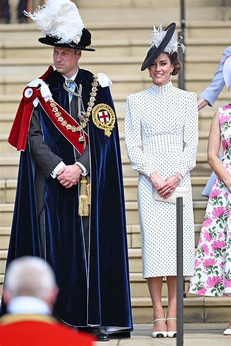 Kate Middleton Wears Polka Dot Dress For Order Of The Garter Pics Us