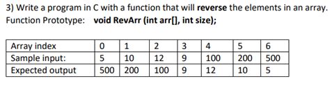 Solved 3 Write A Program In C With A Function That Will