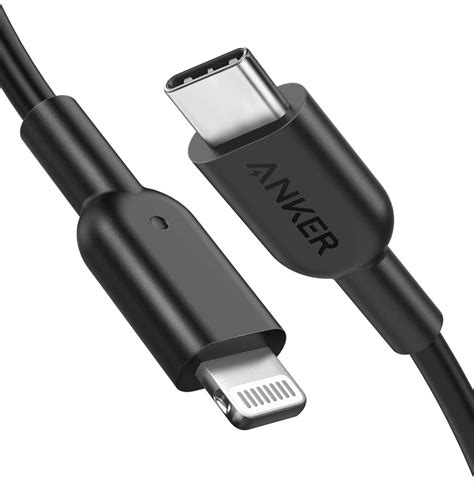 Anker Powerline Ii Charger Cable Ft Usb C To Lightning Pd Charging