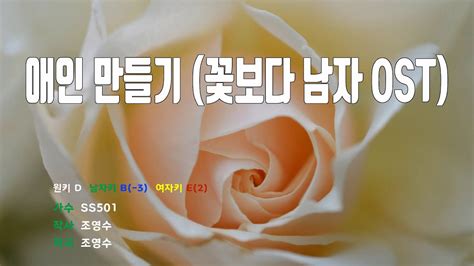 [은성 반주기] 애인만들기 꽃보다남자ost Ss501 Youtube