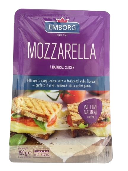 Emborg Mozzarella Slices 214g X 7 The Pantry Expat Food And Beverage