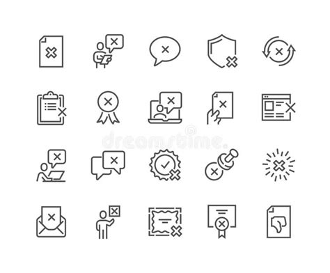Line Mail Icons Stock Vector Illustration Of Marketing 74885041