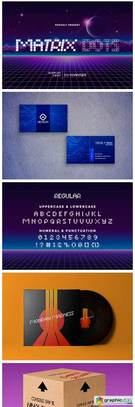 Matrix Dots Font Free Download Vector Stock Image Photoshop Icon