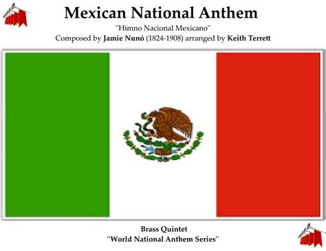 Mexican National Anthem For Brass Quintet Mfao World National Anthem