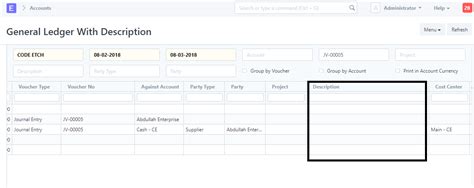 General Leger New Report Custom Field Issue Accounting Frappe Forum