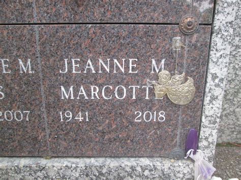 Jeanne Marie Rudie Marcotte 1941 2018 Find A Grave Memorial