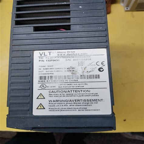 Danfoss Fc 51 Vlt Micro Drive 10 Hp 7 5kw Old Vfd For Industrial Machinery At Rs 14300 In Ahmedabad