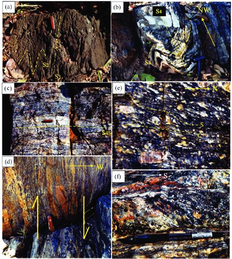 A Outcrop Scale F 3 Fold Defined By The S 2 Foliation Producing An