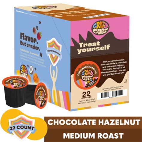 Crazy Cups Chocolate Hazelnut Kcup Pods Medium Roast Hot Or Iced Coffee