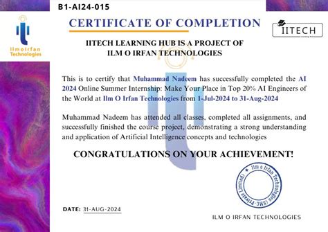 Muhammad Nadeem On Linkedin Internship Comsats Datascience Machinelearning Ai Huggingface…