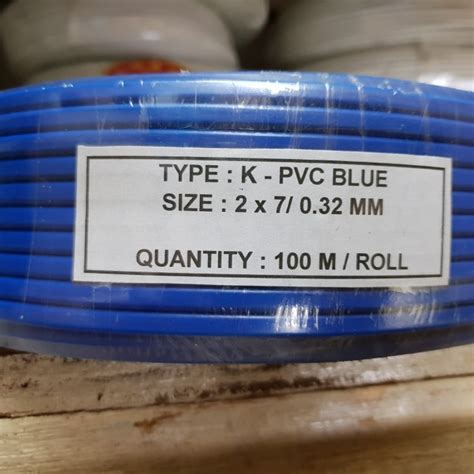 Jual Kabel Thermocouple Type K PVC Blue 2x 7 0 32 Mm Jakarta Barat