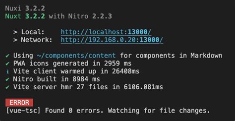 Empty Error On 322 After Upgrade · Issue 19246 · Nuxtnuxt · Github