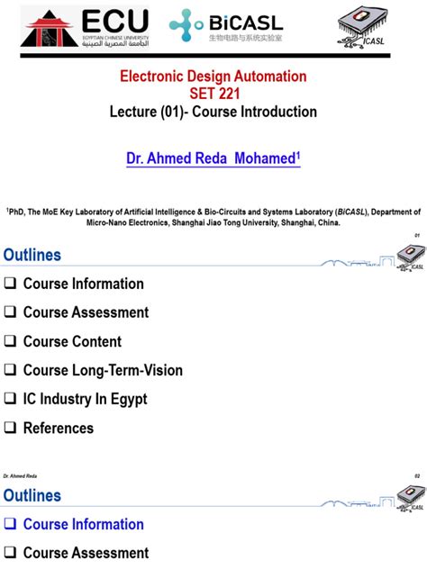 Set221lec01course Introduction Pdf Integrated Circuit Field