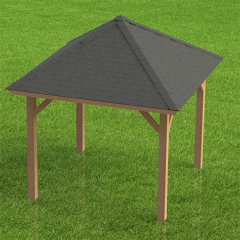 Hip Roof Gazebo Building Plans 14 X 16 Perfect For Etsy