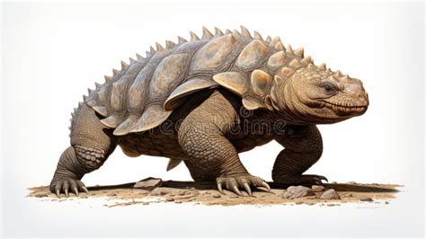 Realistic Armadillo Illustration With Surrealistic Elements Stock