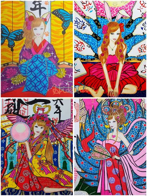 こんにちは🥰🎍🎍 皆さん新年2日目も楽しんでいますか💕 過去4年のお正月イラストをupします🎀😊 ①2022年 ②2023年 ③2024年