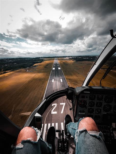 Hd Wallpaper Person Sitting On Plane Dashboard Air Strip Airport