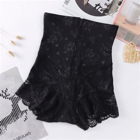 Internet Celebrant Explosive Zipper High Waist Belly Tinker Underwear