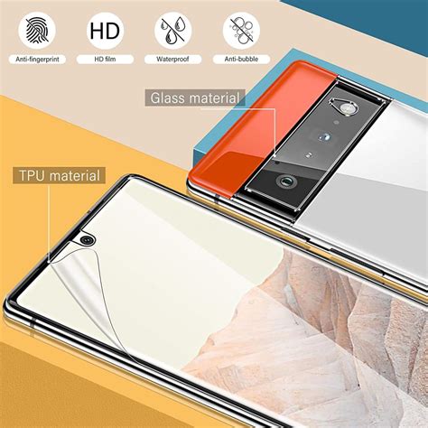 Google Pixel 6 Pro Curved Full Screen Protector 3d Explosion Proof Hydrogel Film 6 Coverage