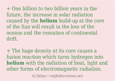 Helium Sentence Examples Englishteststore Blog