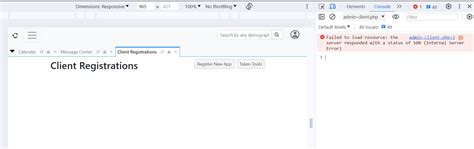 Help Needed Internal Server Error When Registering And Enabling Api