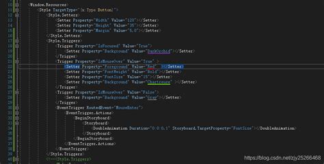 Wpf 样式中写trigger， Ismouseover True，设置背景色background 无效wpf Trigger
