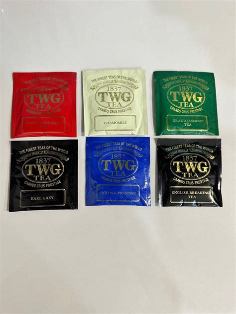 Twg Tea Bag Earl Greyenglish Breakfastgrand Jasmineoolong Prestige