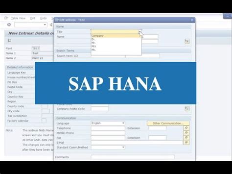 SAP HANA Tutorial For Beginners YouTube
