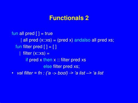Ppt Ml A Quasi Functional Language With Strong Typing Powerpoint