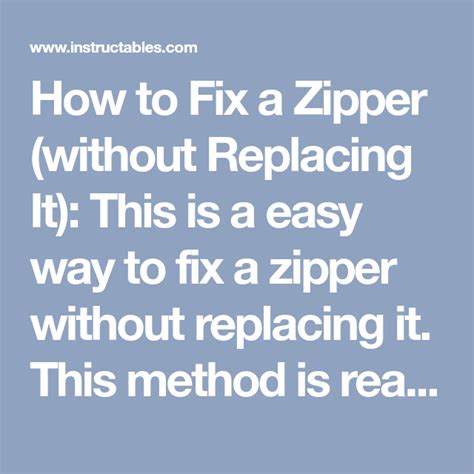 30 Fix A Zipper Without Replacing It How To Replace A Zipper On A Skirt Hutomo