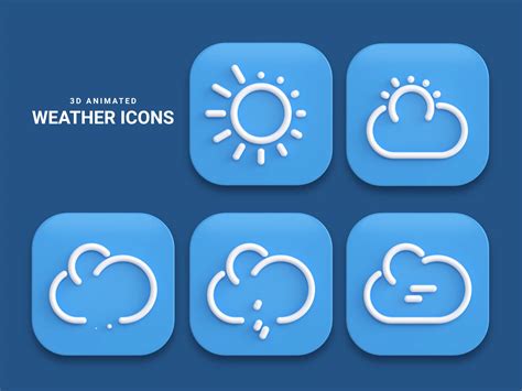 animated weather icons on behance