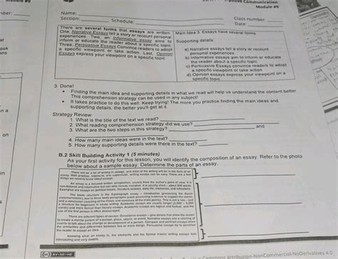 Module 49 Name Section Schedule Class Number StudyX