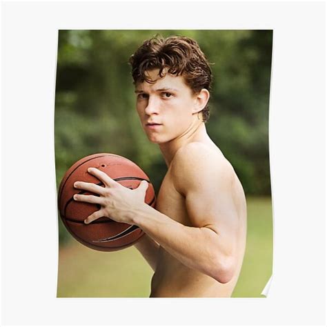 Tom Holland Basketball Premium Matte Vertical Poster Sold By Tan