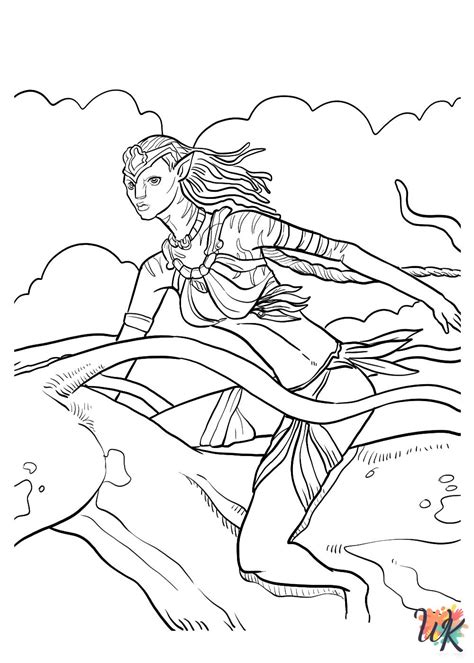 Avatar Anime Coloring Pages