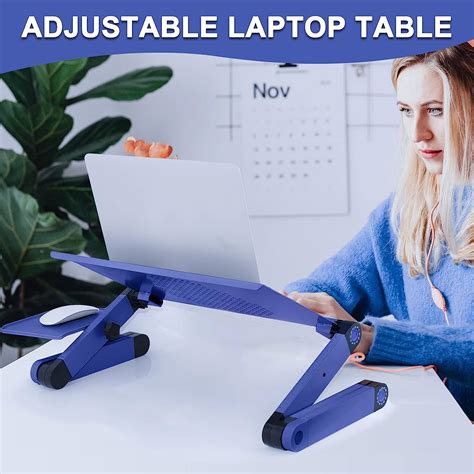 Mhyfc Escritorio Plegable Para Computadora Con Niveles De Elevación