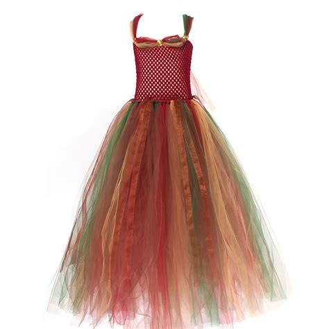 Woodland Fairy Princess Costume For Girls Fancy Tutu Dress With Wings
