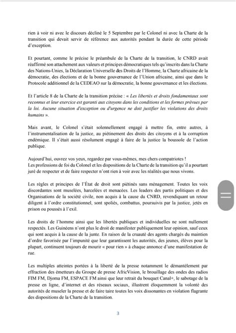Transition tueries de manifestants départ des jeunes guinéens pour l étranger Le discours de
