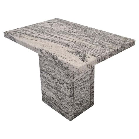 Modern Bordeira Coffee Table Granite Brass Handmade In Portugal By