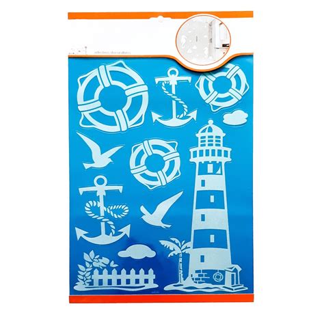 Adesivo Decorativo Para Box De Banheiro Vidro Janela Espelho Papel De Parede Desenho Farol