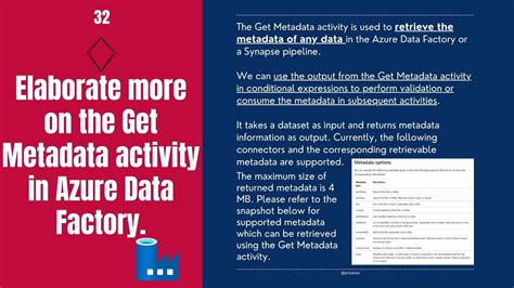 Elaborate more on the Get Metadata activity in Azure Data Factory ...