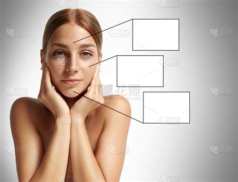 女人与 3d 注释