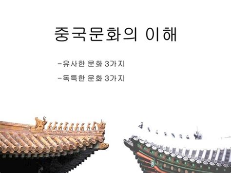 중국과 한국의 문화의 공통점과차이점
