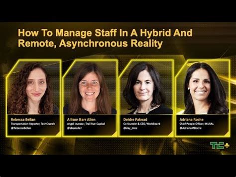 How To Manage Staff In A Remote Asynchronous Reality YouTube