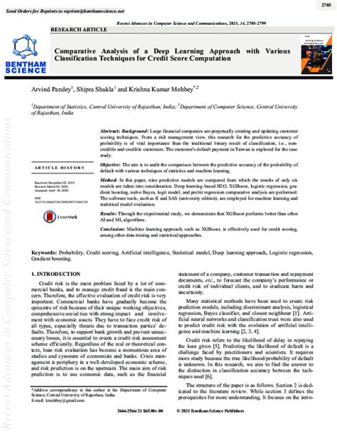 Pdf Comparative Analysis Of A Deep Learning Approach With Various Classification Techniques