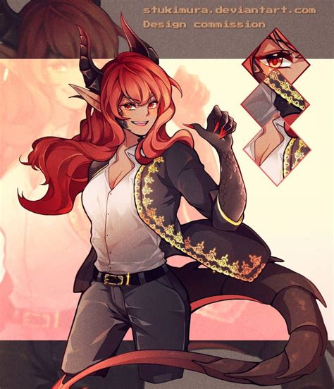 Dragon Girl Comm Work By Stukimura On
