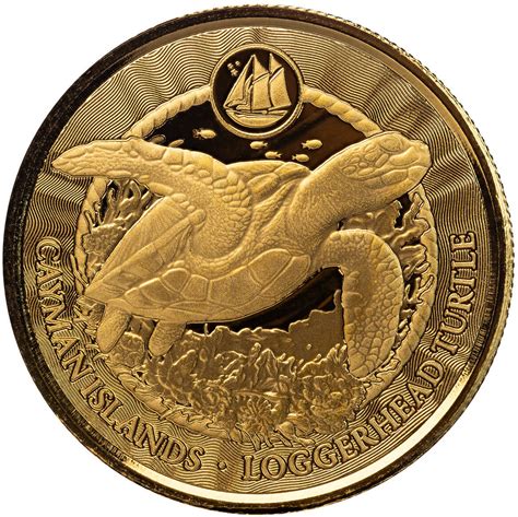 Gold Ounce 2024 Loggerhead Turtle Coin From Cayman Islands Online