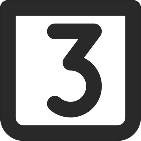 Number 3 Square Icon Download For Free Iconduck