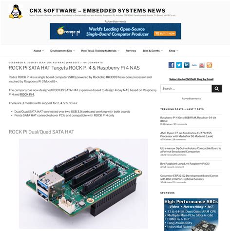 Rock Pi Sata Hat Targets Rock Pi 4 And Raspberry Pi 4 Nas — Are Na