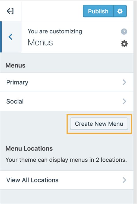 Add A Social Links Menu Support