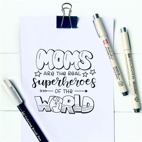 Moms Are The Real Superheroes Made By Our Lettering Team Member